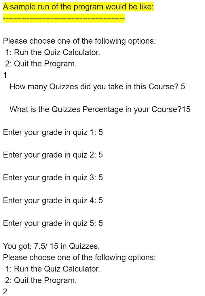 Solved This code will ask the student to enter his grades in | Chegg.com