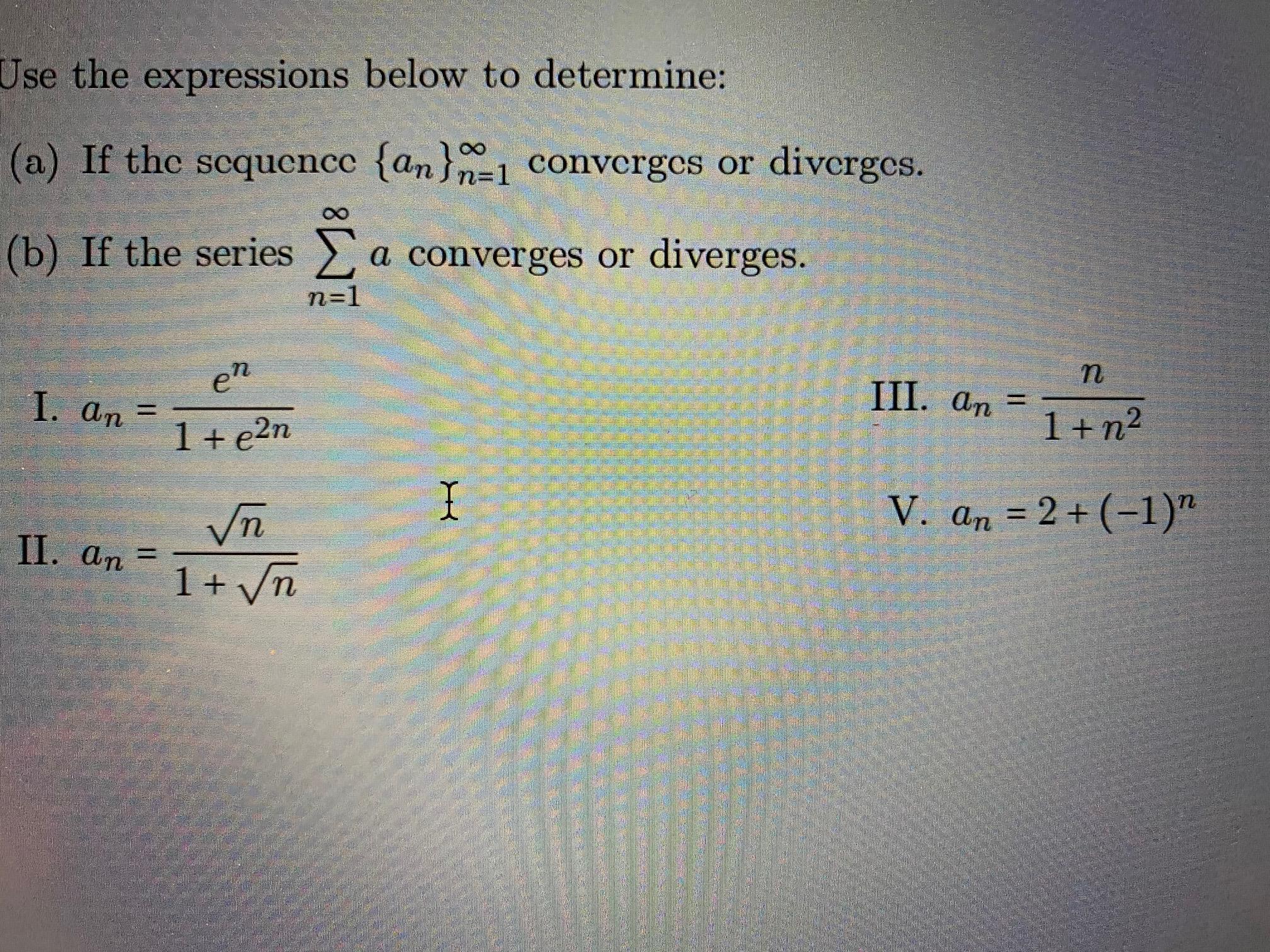 Solved Use the expressions below to determine: (a) If the | Chegg.com