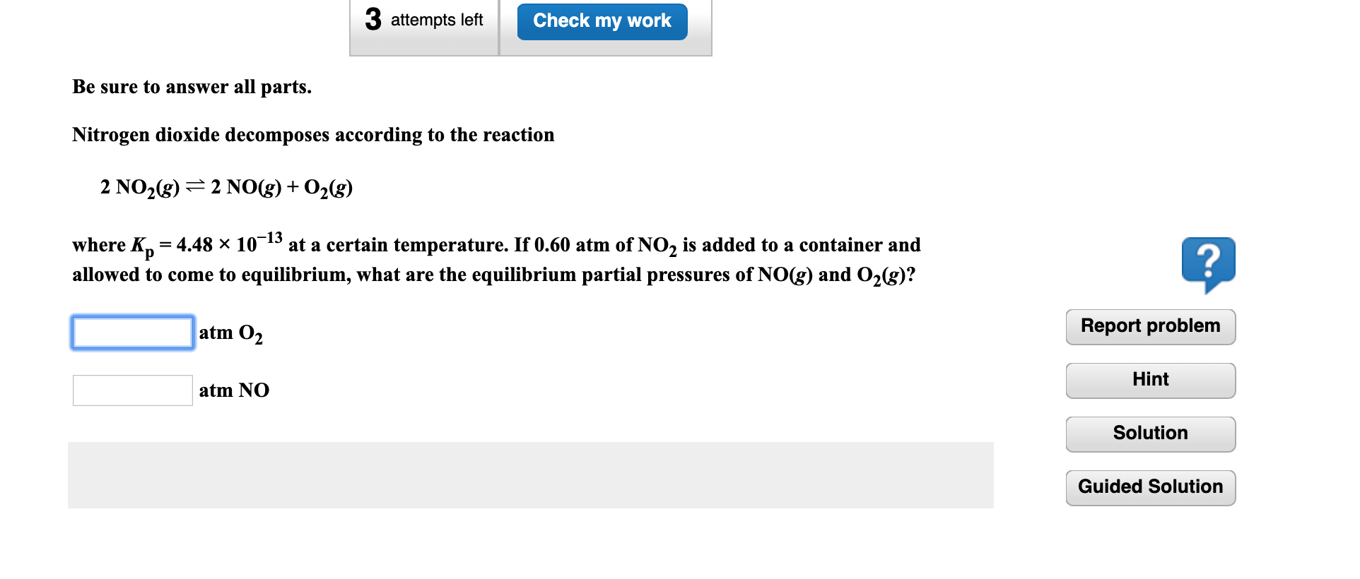 Solved 3 attempts left Check my work Be sure to answer all | Chegg.com