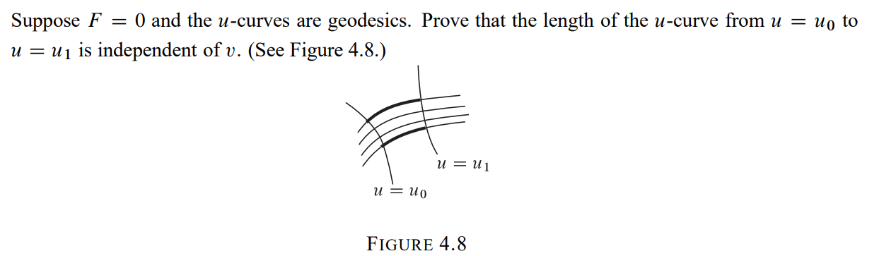 Suppose F = 0 and the u-curves are geodesics. Prove | Chegg.com