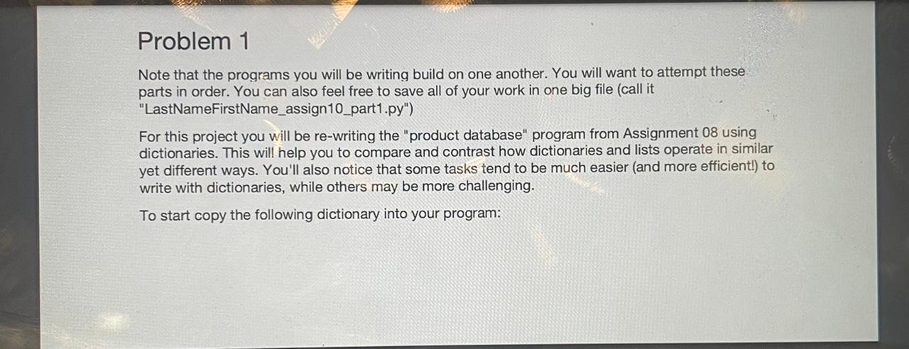 Note that the programs you will be writing build on | Chegg.com