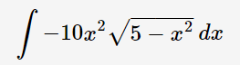 Solved ∫−10x25−x2dx | Chegg.com