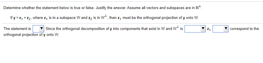 Solved Determine whether the statement below is true or | Chegg.com