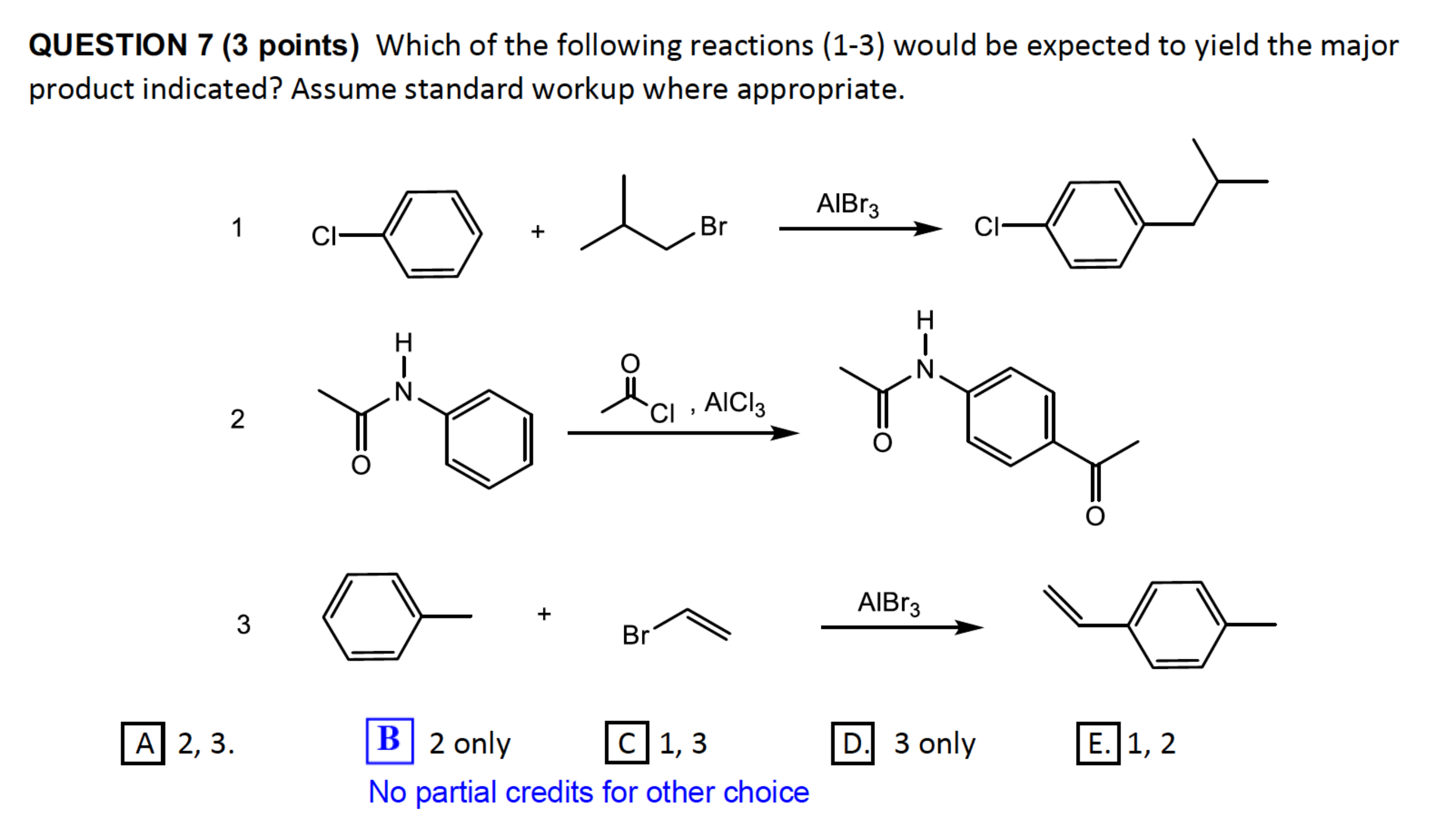 Solved QUESTION 7 (3 points) Which of the following | Chegg.com Solved QUESTION 7 (3 points) Which of the following | Chegg.com