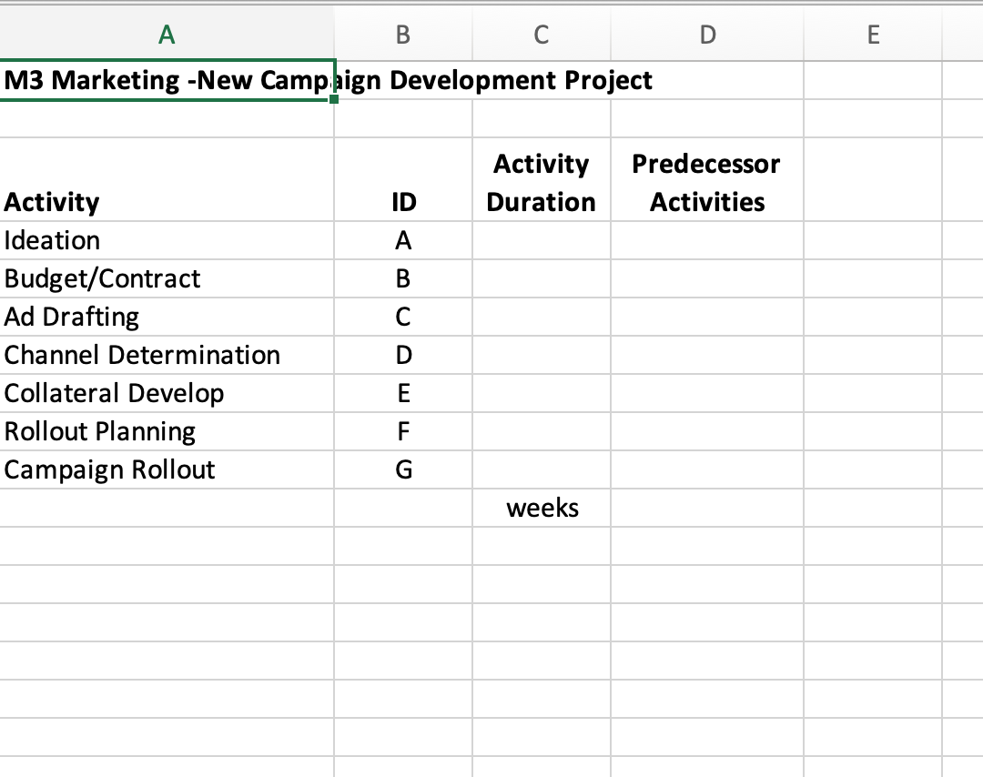 Solved 7. At M3 Marketing a new marketing campaign | Chegg.com