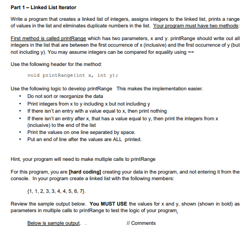 Solved Write a program that creates a linked list of | Chegg.com