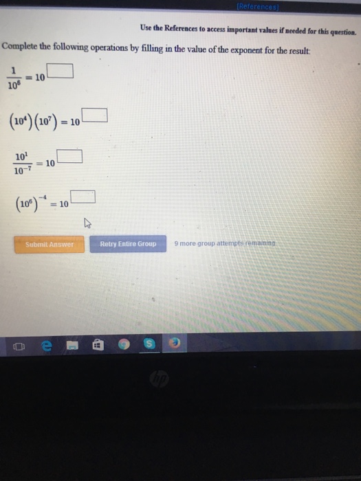 Solved References Use the References to access important | Chegg.com