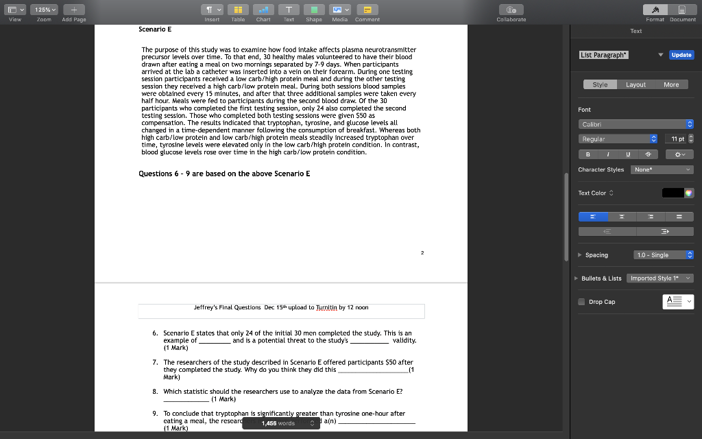 T View 125% Zoom 1 - T Insert Table Chart Text Shape | Chegg.com