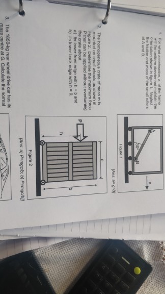 Solved a) its lower front edge with h b and b) its lower | Chegg.com