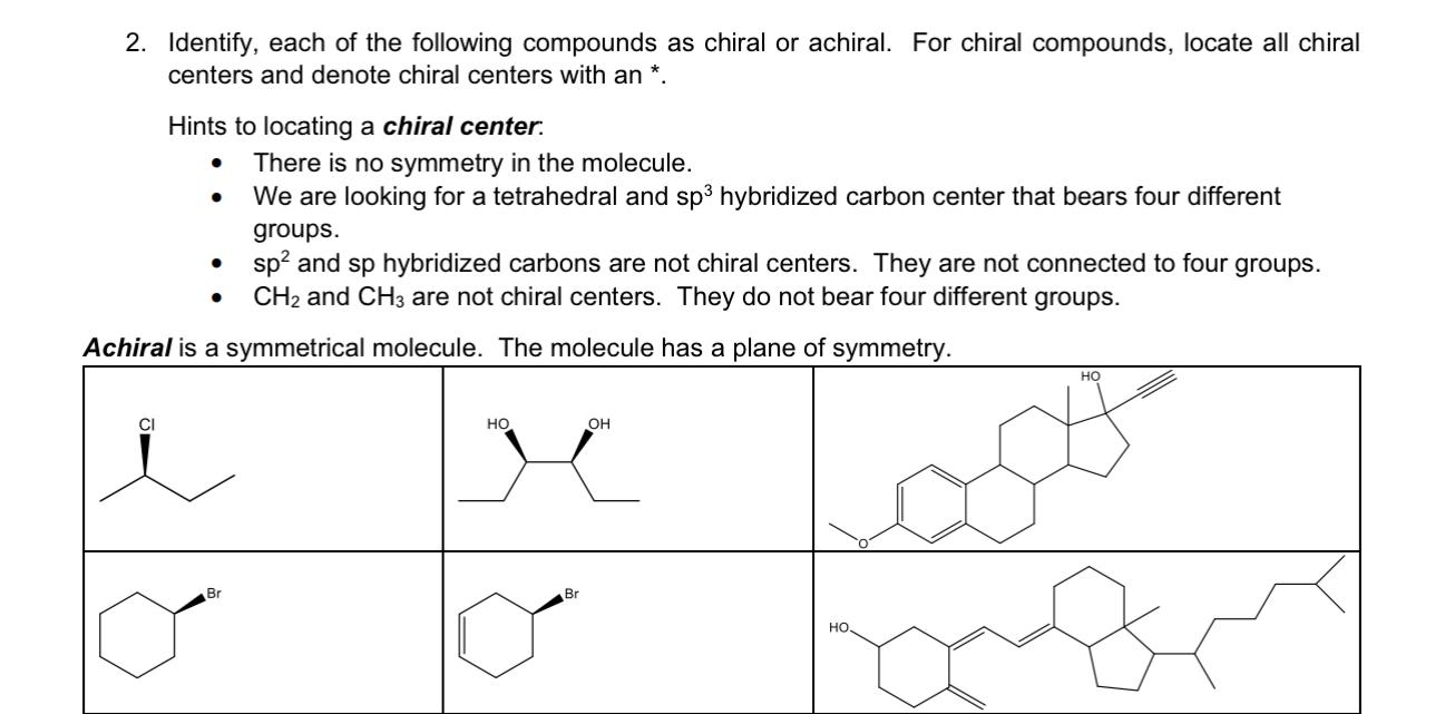 Solved 2. Identify, each of the following compounds as | Chegg.com