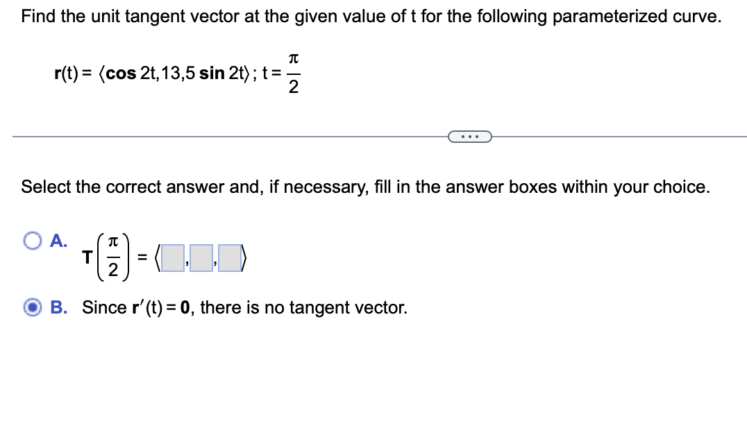 Solved Find the unit tangent vector at the given value of t | Chegg.com