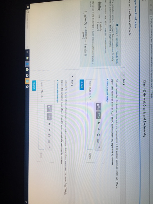 Solved Chem 103 General, Organic and Biochemistry | Chegg.com
