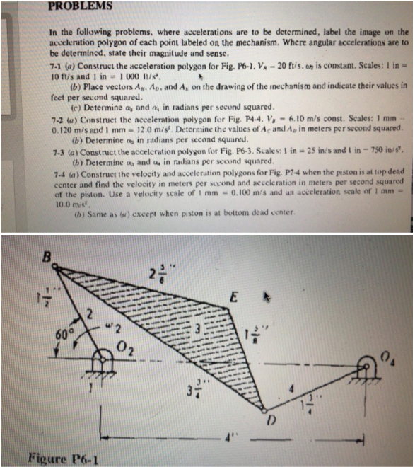 please draw the acceleration polygon also i think we | Chegg.com