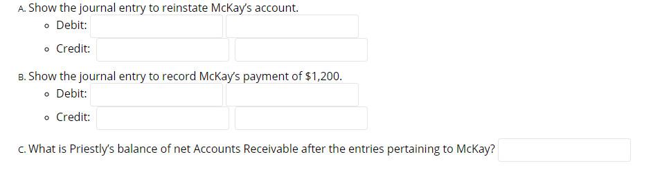 Solved General Instructions: AR: Accounts Receivable, ADA: | Chegg.com