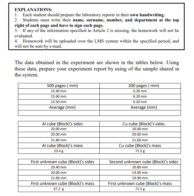 Solved EXPLANATIONS: 1. Each student should prepare the | Chegg.com