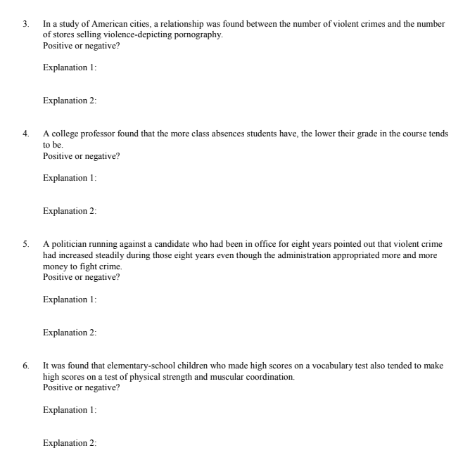 Solved Understanding Correlations Correlational studies show | Chegg.com