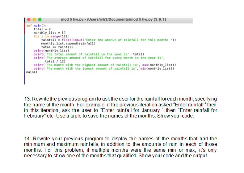 Solved mod 5 hw.py - /Users/jvh3/Documents/mod 5 hw.py | Chegg.com