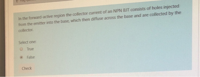 Solved In the forward-active region the collector current of | Chegg.com