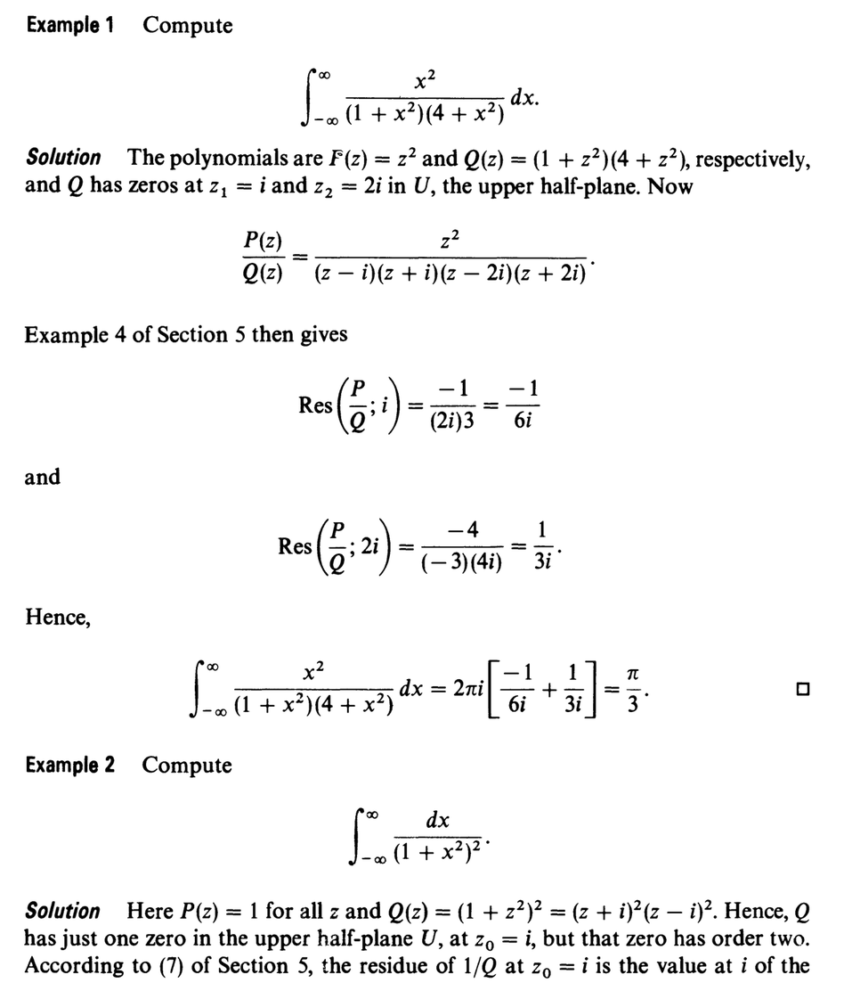 Solved Example 1 Compute poo x2 1-0 (1 + x2)(4 + x2) dx. | Chegg.com