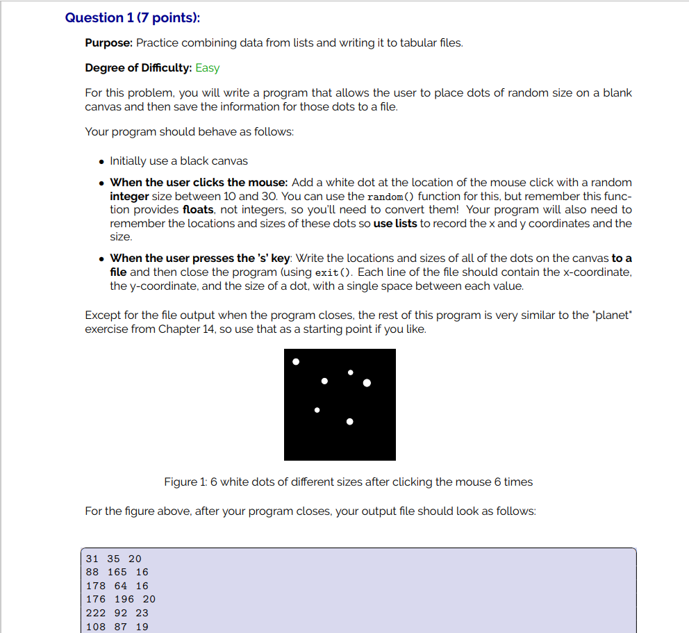 Solved Question 1 (7 points): Purpose: Practice combining | Chegg.com