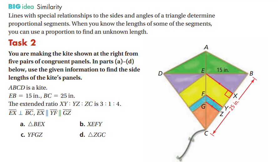 Solved BIG idea Similarity Lines with special relationships | Chegg.com