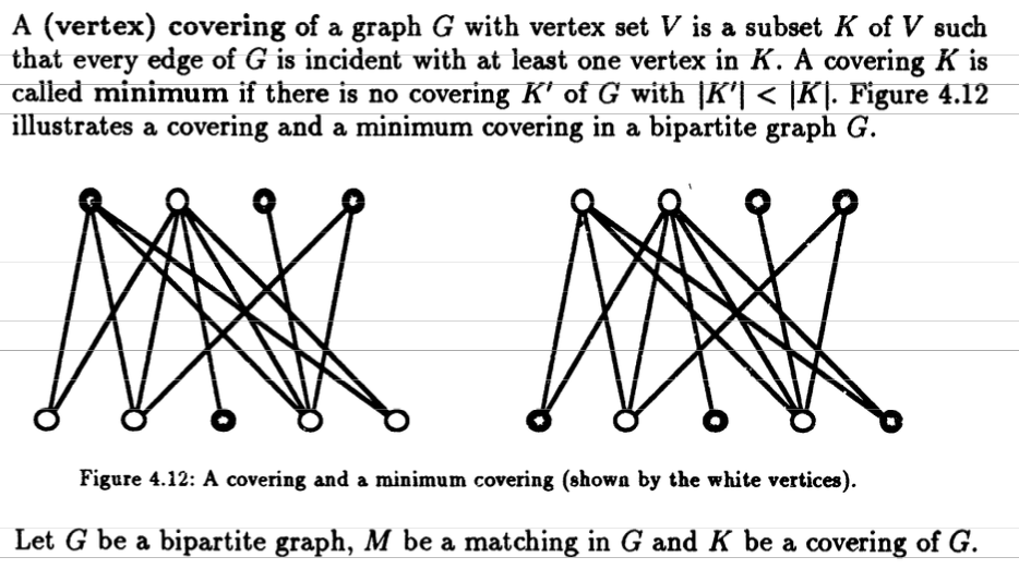 Solved A (vertex) covering of a graph G with vertex set V is | Chegg.com