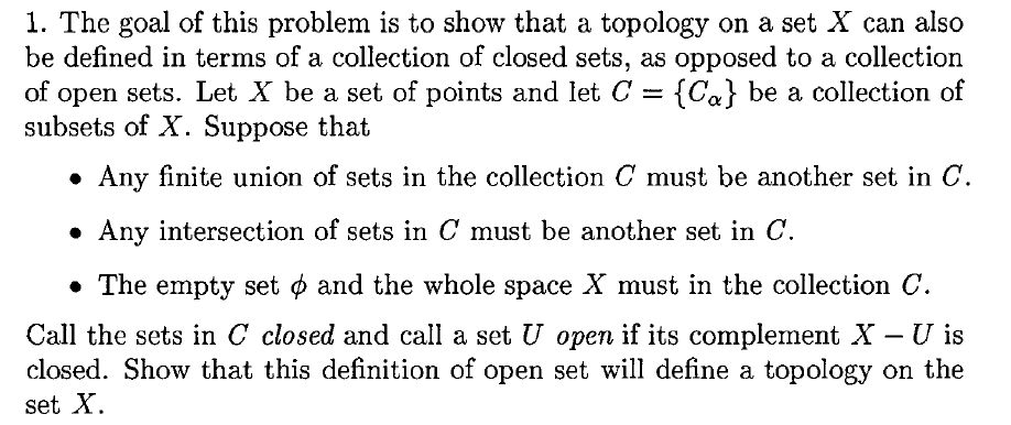 Solved 1. The goal of this problem is to show that a | Chegg.com