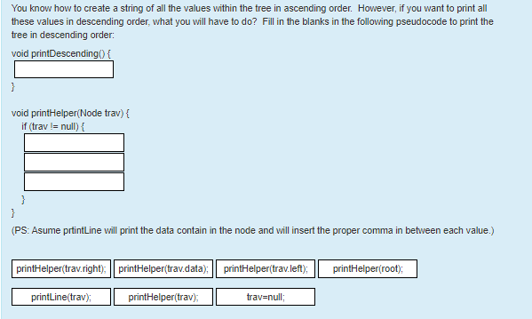 Solved You know how to create a string of all the values | Chegg.com