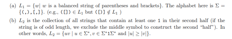 Solved Q.Give CFGs that generate the following languages. | Chegg.com