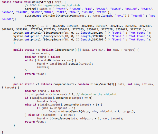 Solved public static void main(String[] args) { // TODO | Chegg.com