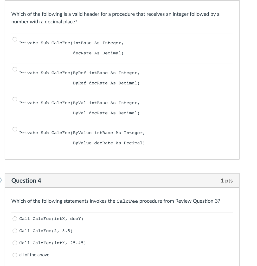 Solved Which of the following is a valid header for a | Chegg.com