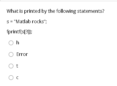 Solved What is printed by the following statements? | Chegg.com