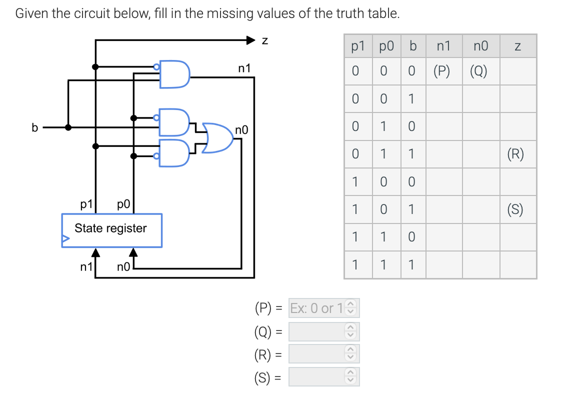 Solved Given the circuit below, fill in ﻿the missing values | Chegg.com