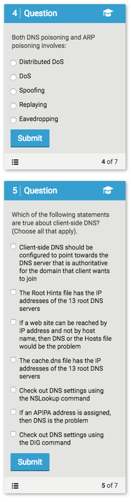 Solved 4 Question Both DNS poisoning and ARP poisoning | Chegg.com