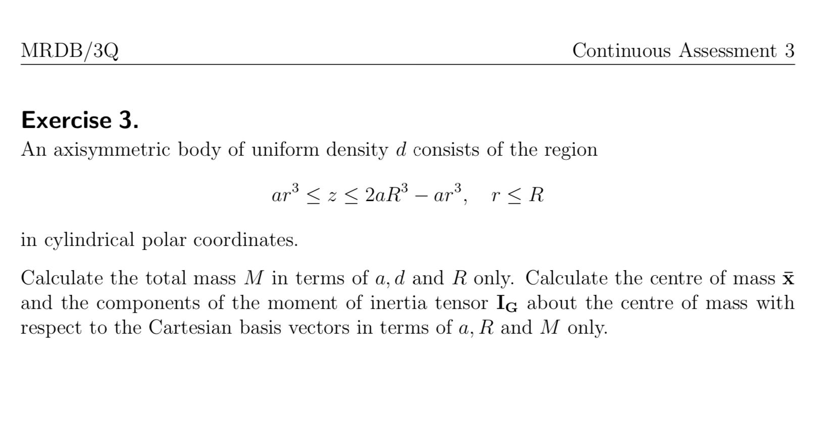 MRDB/3Q Continuous Assessment 3 Exercise 3. An | Chegg.com