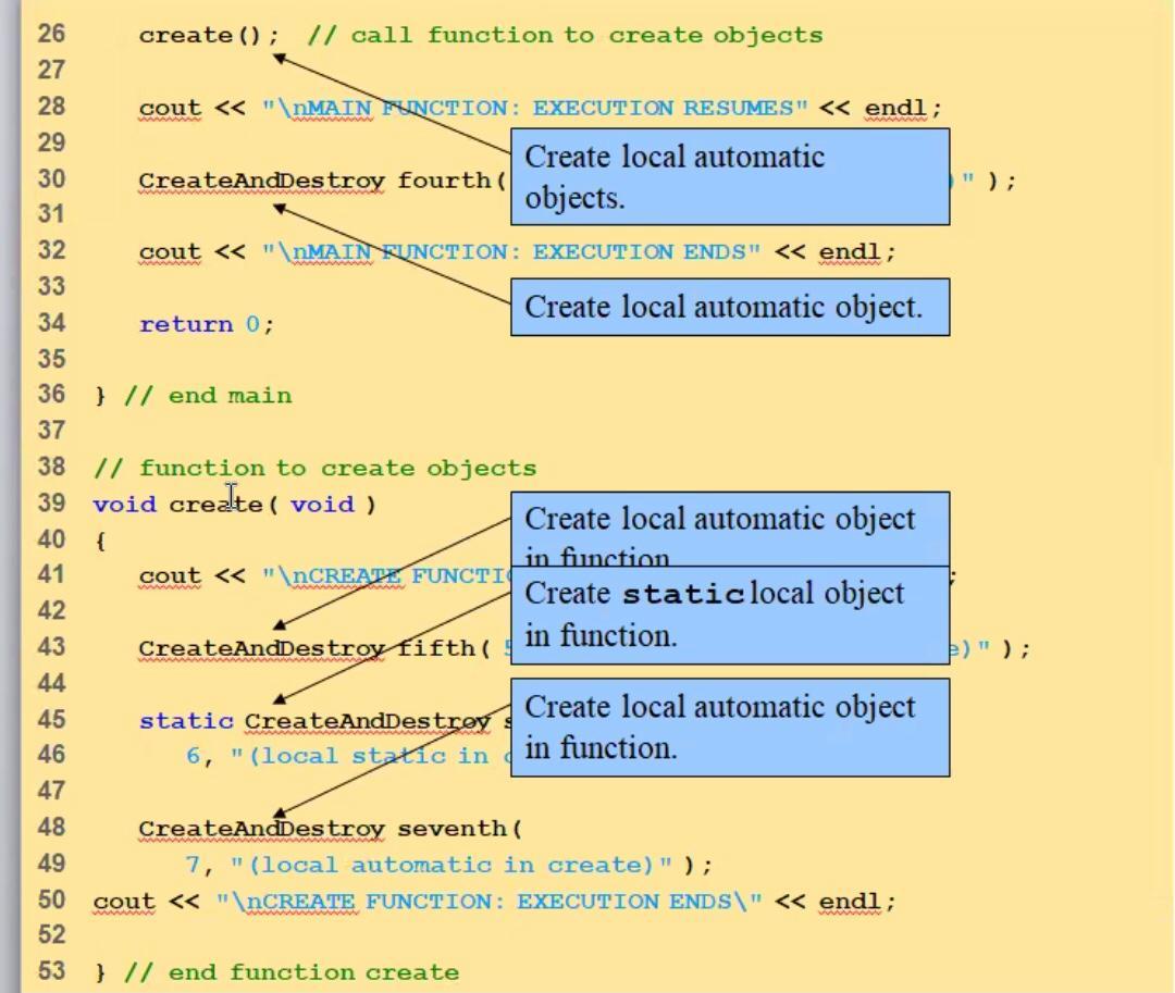Object 1 constructor runs (global before main) MAIN | Chegg.com