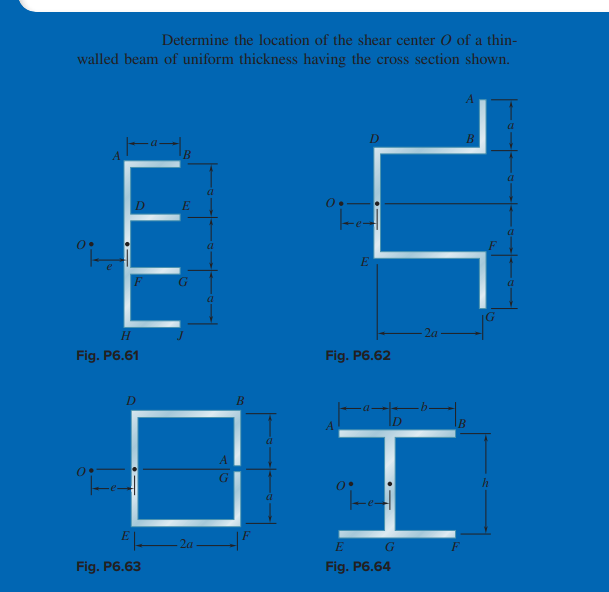 Solved Determine the location of the shear center O of a | Chegg.com