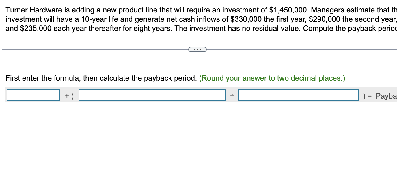 Turner Hardware is adding a new product line that | Chegg.com