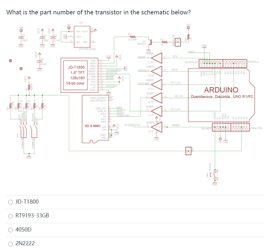 What is the part number of the transistor in the | Chegg.com