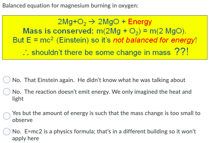 Solved Balanced equation for magnesium burning in oxygen: | Chegg.com