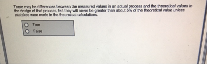 Solved There may be differences between the measured values | Chegg.com