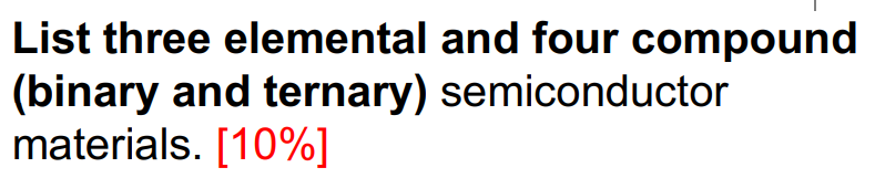 Solved List three elemental and four compound (binary and | Chegg.com