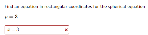 Solved Find an equation in rectangular coordinates for the | Chegg.com