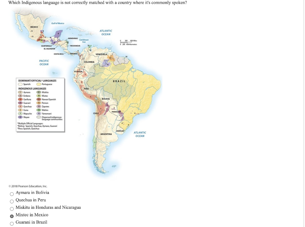 Quechua Language Map