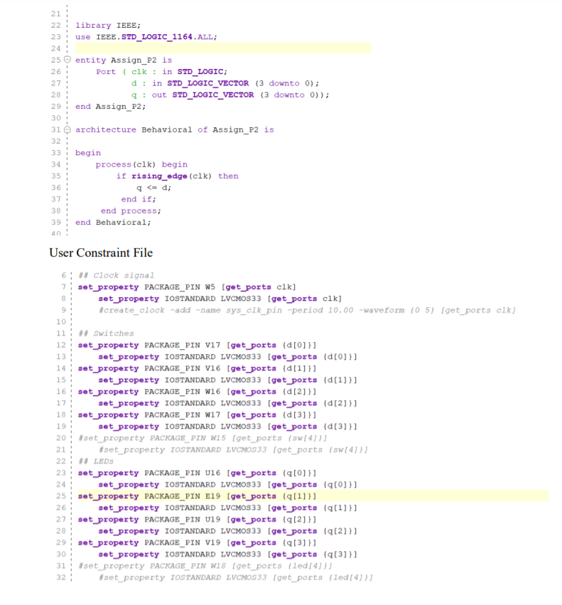 Solved Write the following VHDL codes to be implemented on | Chegg.com