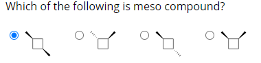Solved Which of the following is meso compound? | Chegg.com