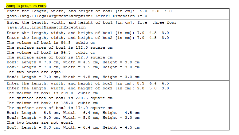 Solved Task#1: Modify the given Box class file as follows: • | Chegg.com