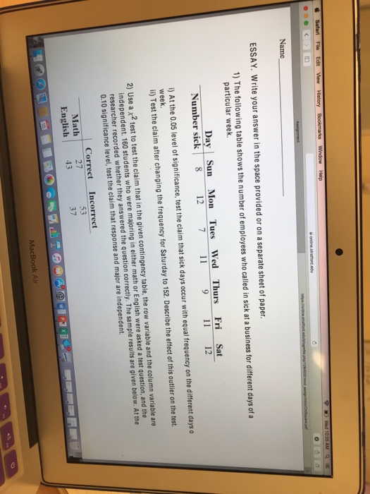 Solved ESSAY. Write your answer in the space provided or on | Chegg.com