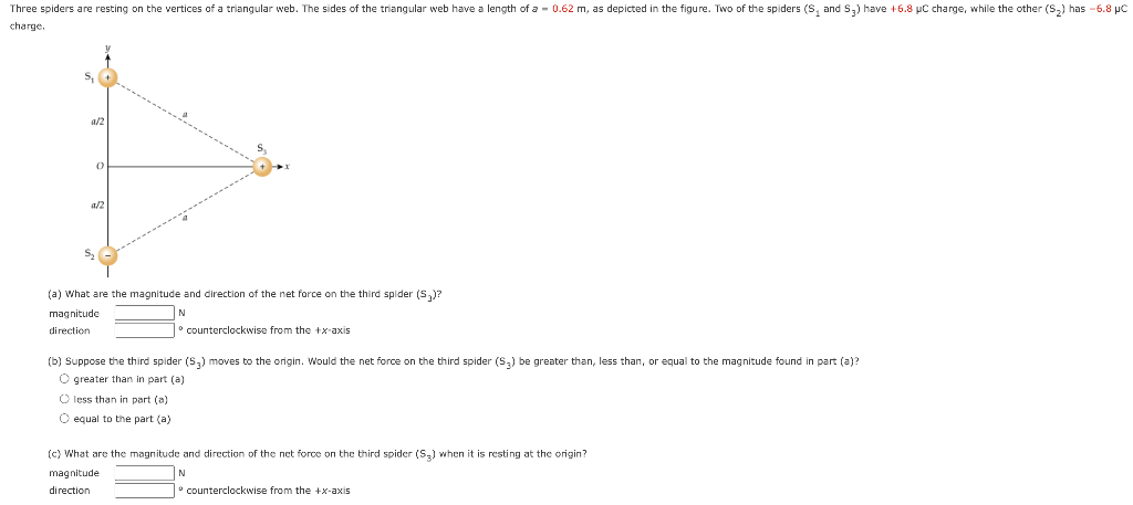 Solved Three spiders are resting on the vertices of a | Chegg.com
