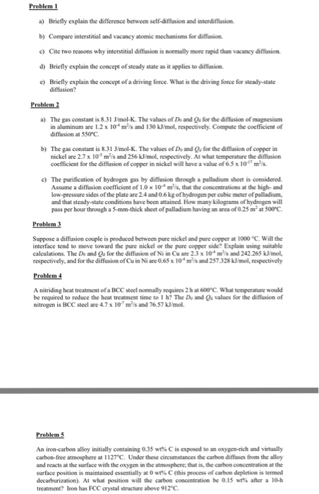 Solved Problem 1 a Briefly explain the difference between | Chegg.com